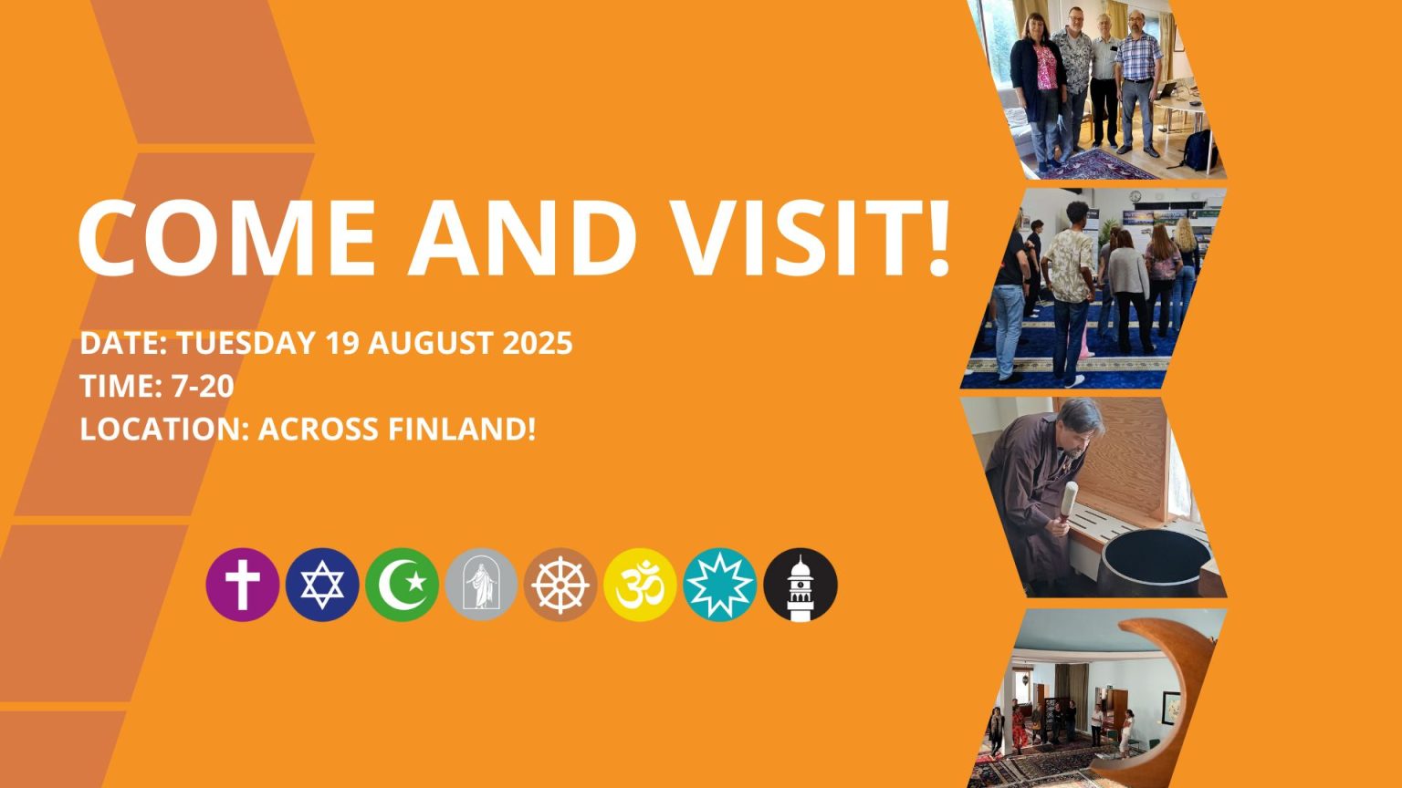 Come and Visit! event invites you to explore religious communities ...